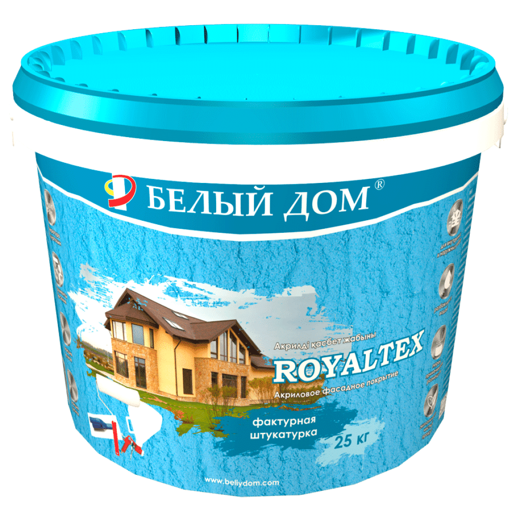 Акриловая фактурная штукатурка ROYALTEX